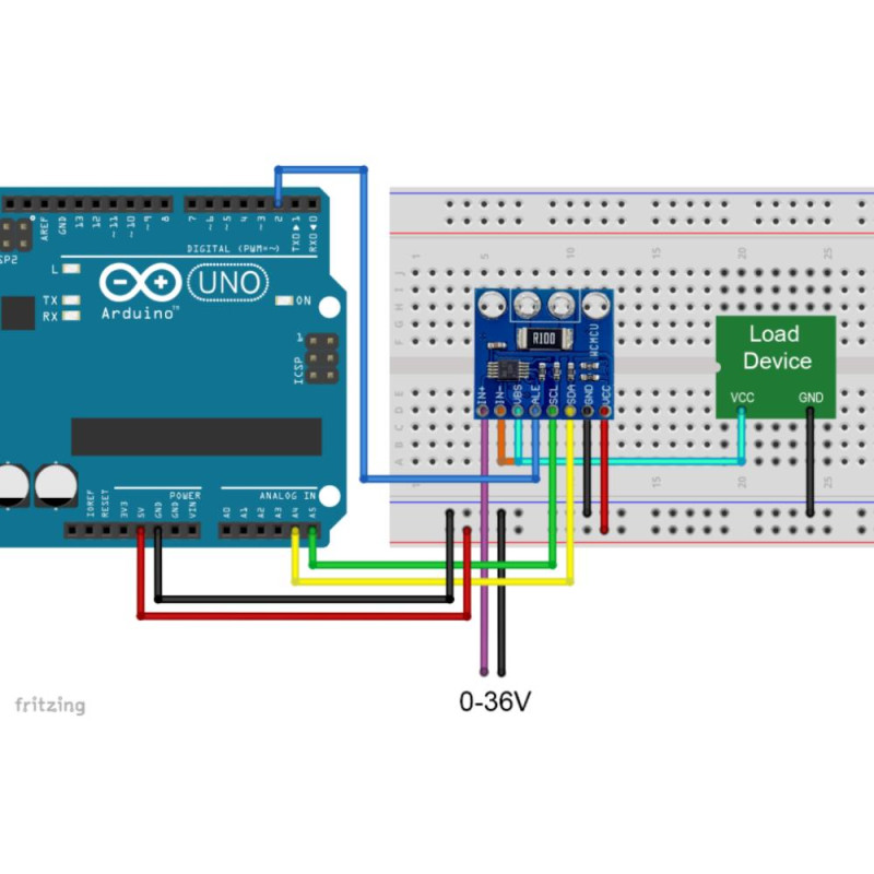 INA226 MONITOR DE CORRIENTE VOLTAJE POTENCIA SENSOR I2C 36V