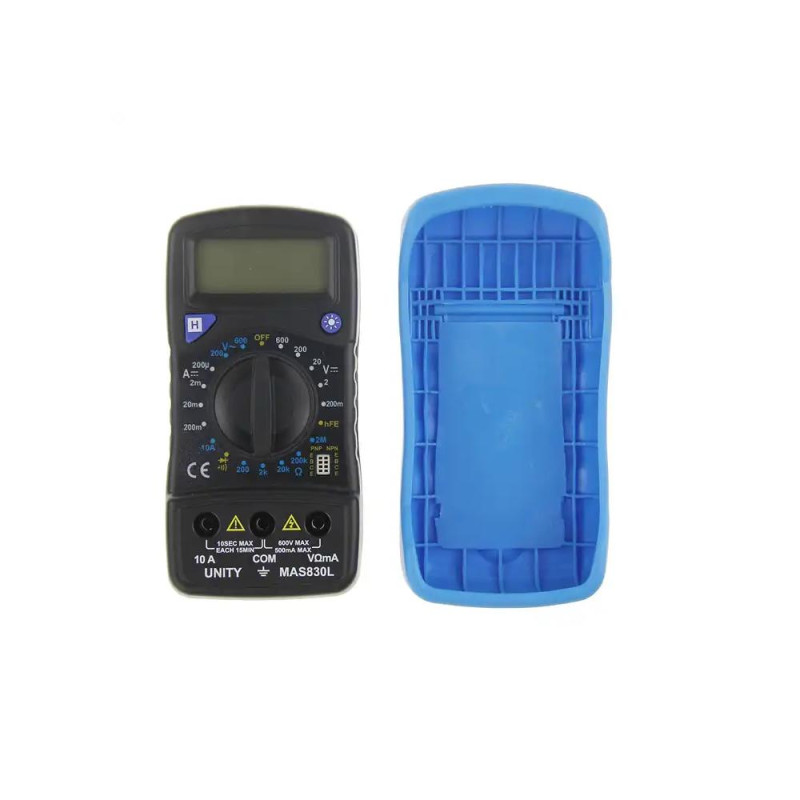 DT830L MULTIMETRO DIGITAL TESTER HFE TRANSISTOR