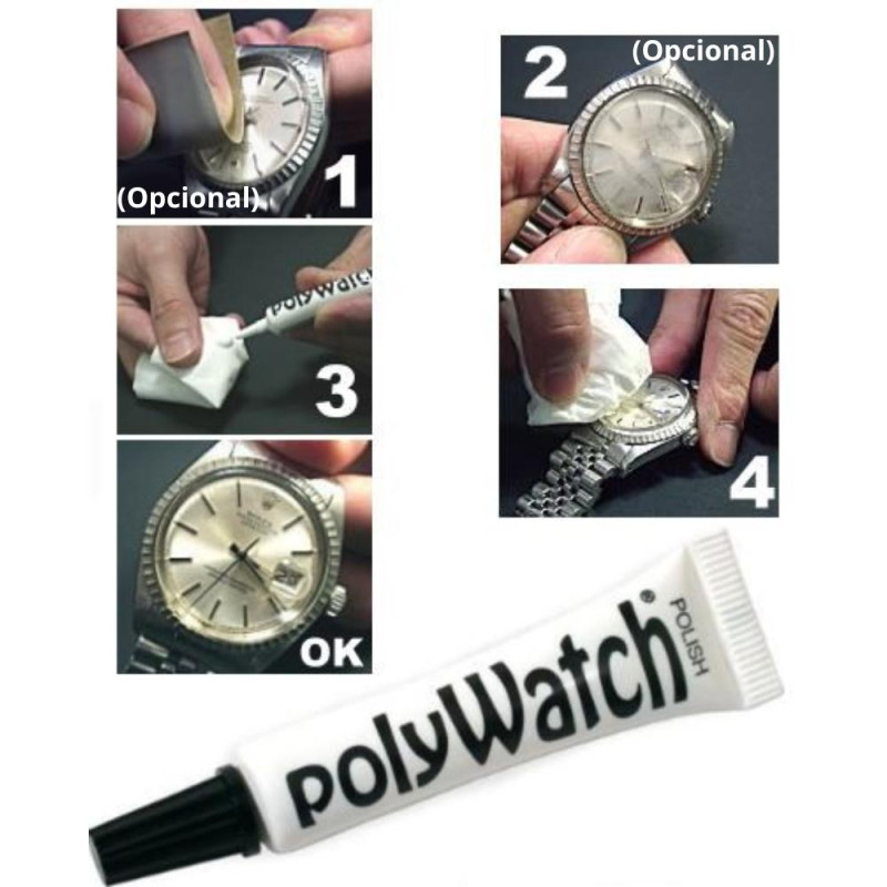 POLYWATCH CREMA PULIDORA DE CRISTAL ACRILICO RELOJ GAFAS