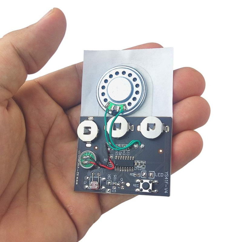 MODULO GRABACION DE VOZ AUDIO 30S LUZ FOTORESISTENCIA LDR