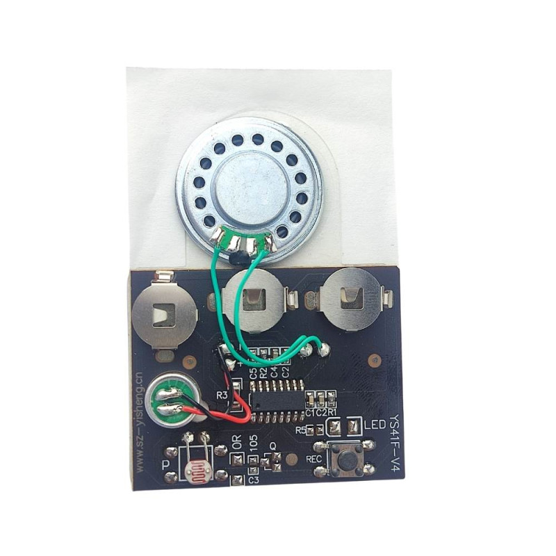 MODULO GRABACION DE VOZ AUDIO 30S LUZ FOTORESISTENCIA LDR