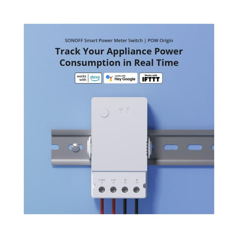 SONOFF POW R2 ESP32 INTERRUPTOR MEDIDOR POTENCIA WATIMETRO