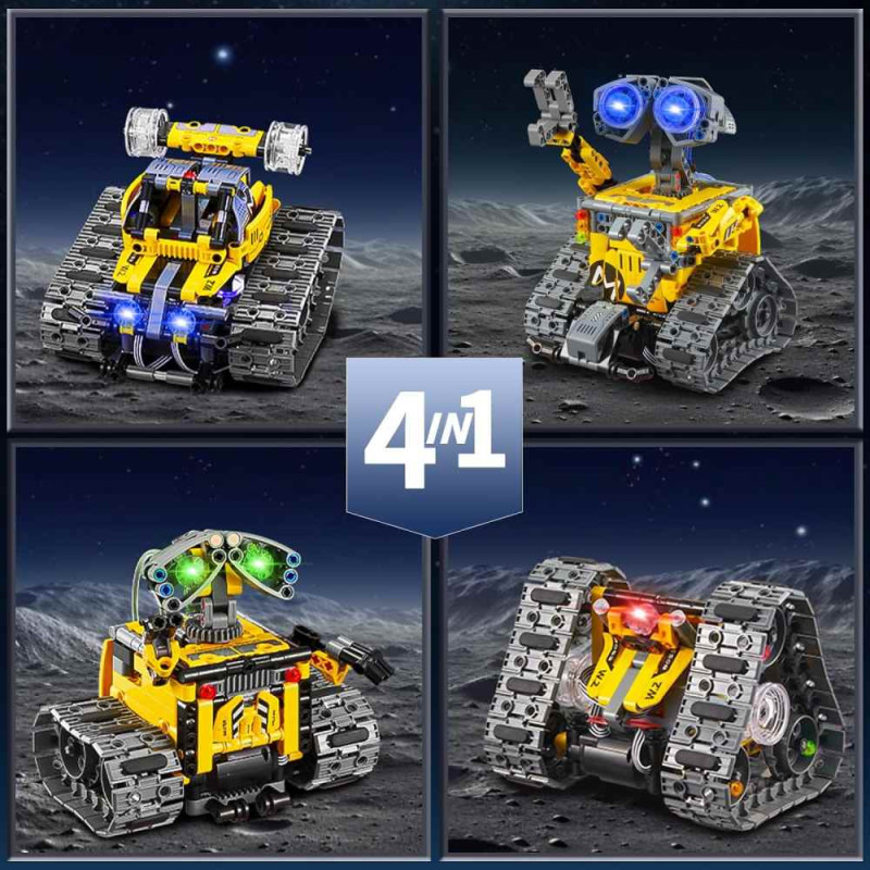 ROBOT EDUCATIVO KIT ARMAR 4 EN 1 WALLE ORUGA CONTROL APP