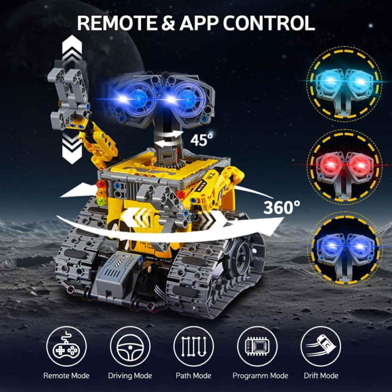 ROBOT EDUCATIVO KIT ARMAR 4 EN 1 WALLE ORUGA CONTROL APP