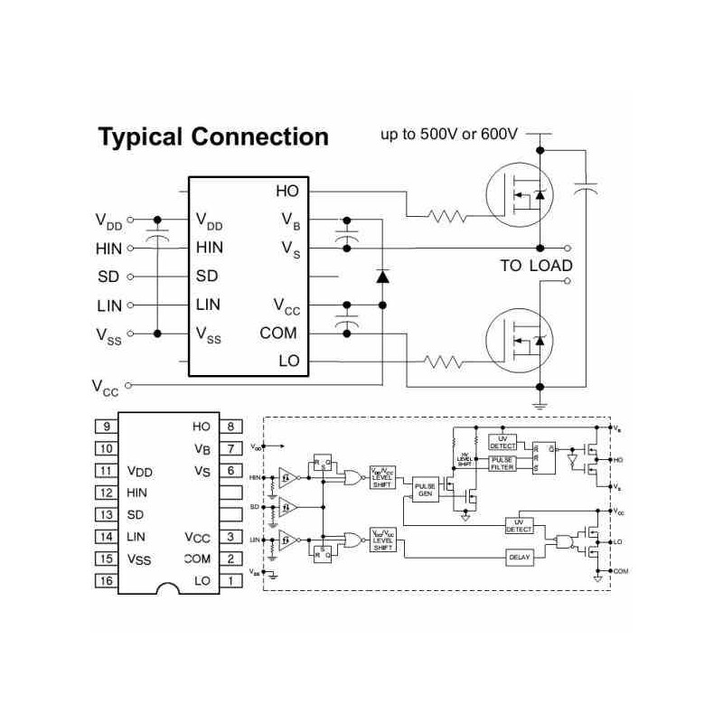 IR2113S SMD DRIVER PARA INVERSOR SENOIDAL
