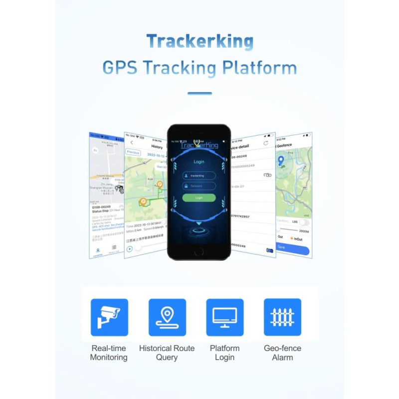 KIT GPS TRACKER J16 4G + RELE 12V + BASE RASTREA CARRO MOTO