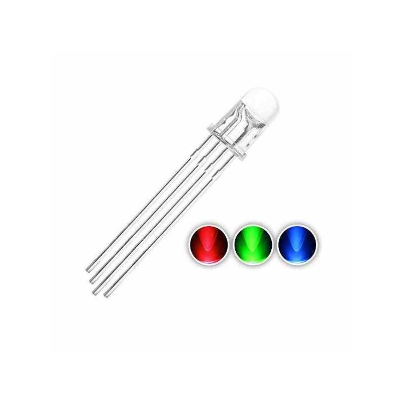DIODO LED RGB TRICOLOR 4P CATODO COMUN