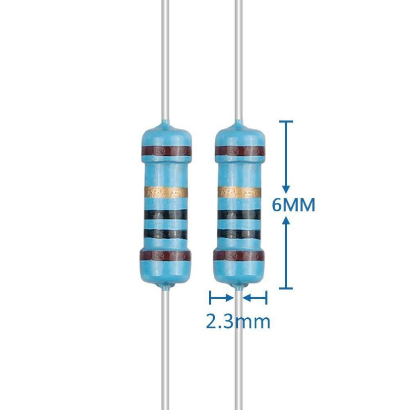 KIT 400 RESISTENCIAS 1/4W 1% 5% DESDE 1K HASTA 1M OHM
