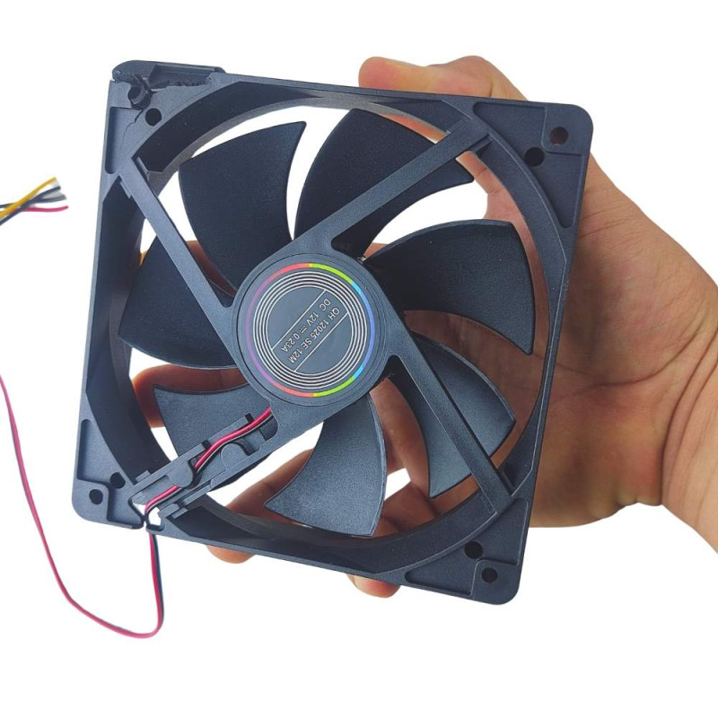 VENTILADOR PC CPU 12V 12025 12CM COOLER FUENTE ATX MOLEX