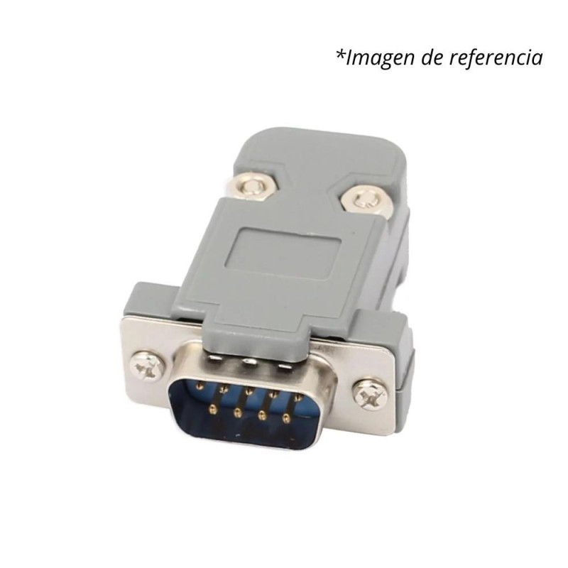 CONECTOR DB9 MACHO AEREO PARA CABLE SERIE SERIAL