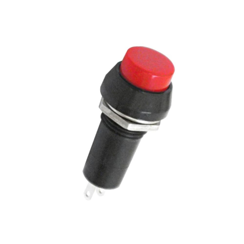 SWITCH INTERRUPTOR REDONDO 12MM BOTON ROJO