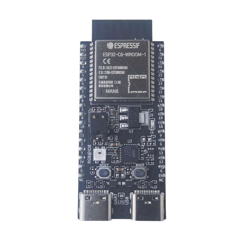 Modulo Esp32 C6 Devkit Dual Usb Tipo C Wroom Wifi Bluetooth