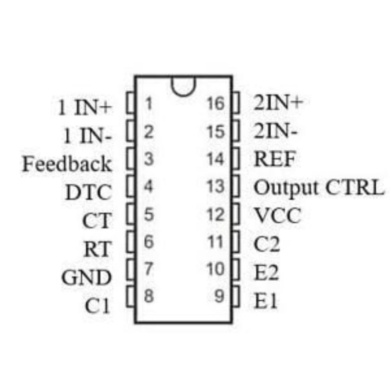TL494C SMD CIRCUITO DE CONTROL PWM DE FRECUENCIA FIJA