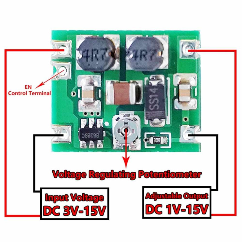 MODULO REDUCTOR ELEVADOR DC MINI BOOST BUCK 5V 9V 12V 5W