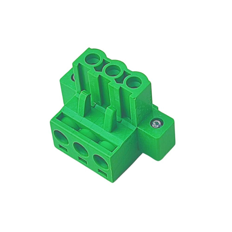 BORNERA 5.08 3 PINES HEMBRA CON TORNILLO TERMINAL ENCHUFABLE