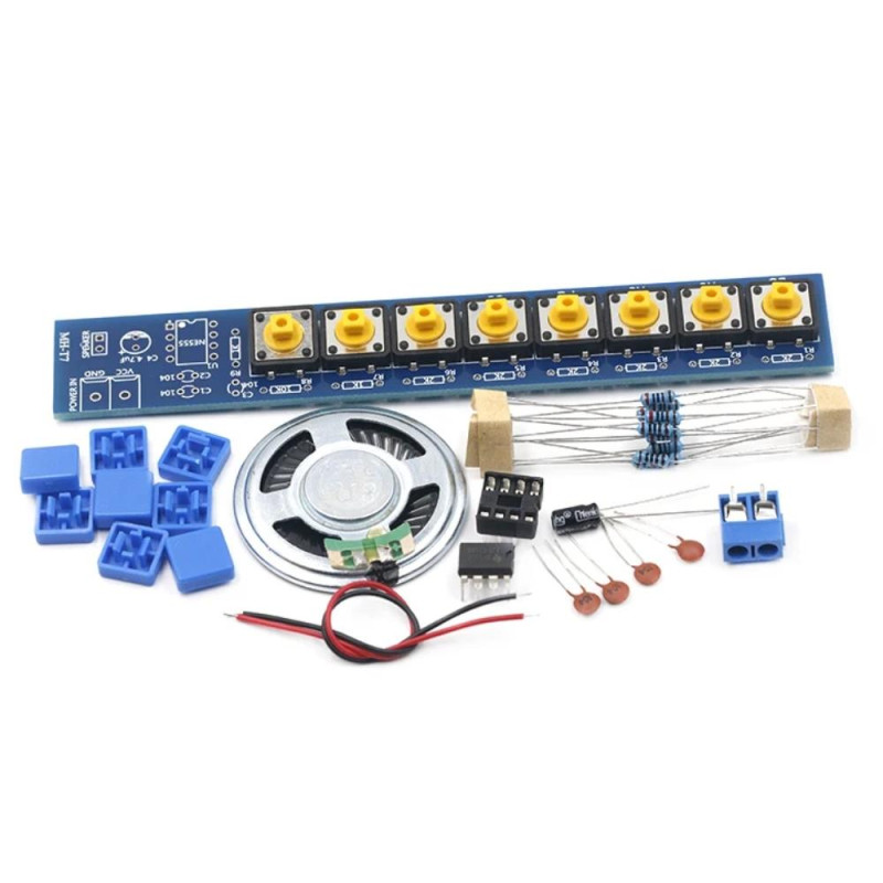 SET CIRCUITO PIANO ELECTRONICO NE555 PROYECTO DIY ENSAMBLAR