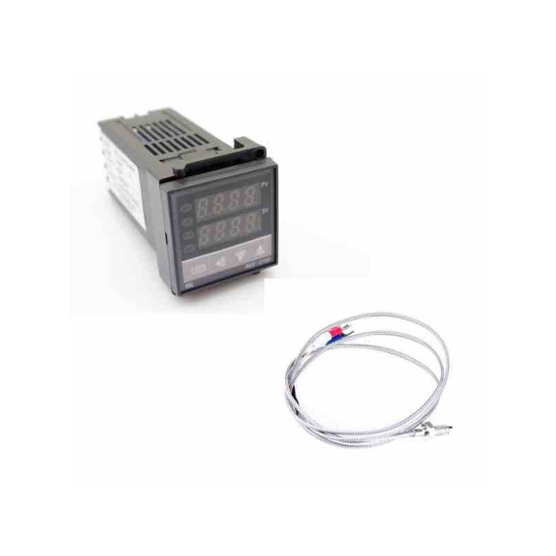 KIT REX-C100 SALIDA RELAY + TERMOCUPLA CONTROL DE TEMPERATURA
