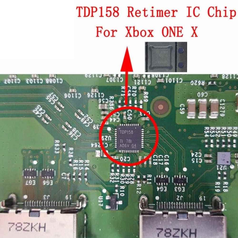 TDP158 CHIP VIDEO IC DISPLAY RETIMER HDMI PARA XBOX ONE X S