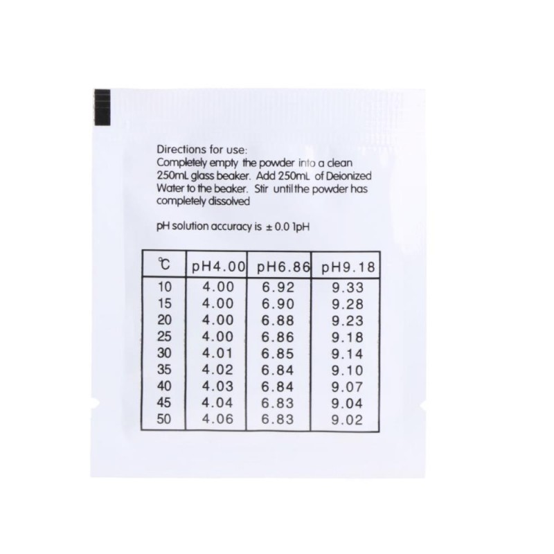 SOBRE PARA CALIBRACION PHMETRO BUFFER SOLUCION POLVO PH 4.01