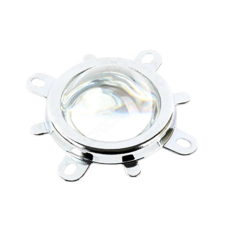 LENTE PARA LED DE POTENCIA 44MM COB + SOPORTE REFLEJO 60°