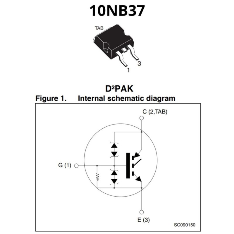 10NB37 TRANSISTOR IGBT SMD 10A 410V GB10NB37LZ