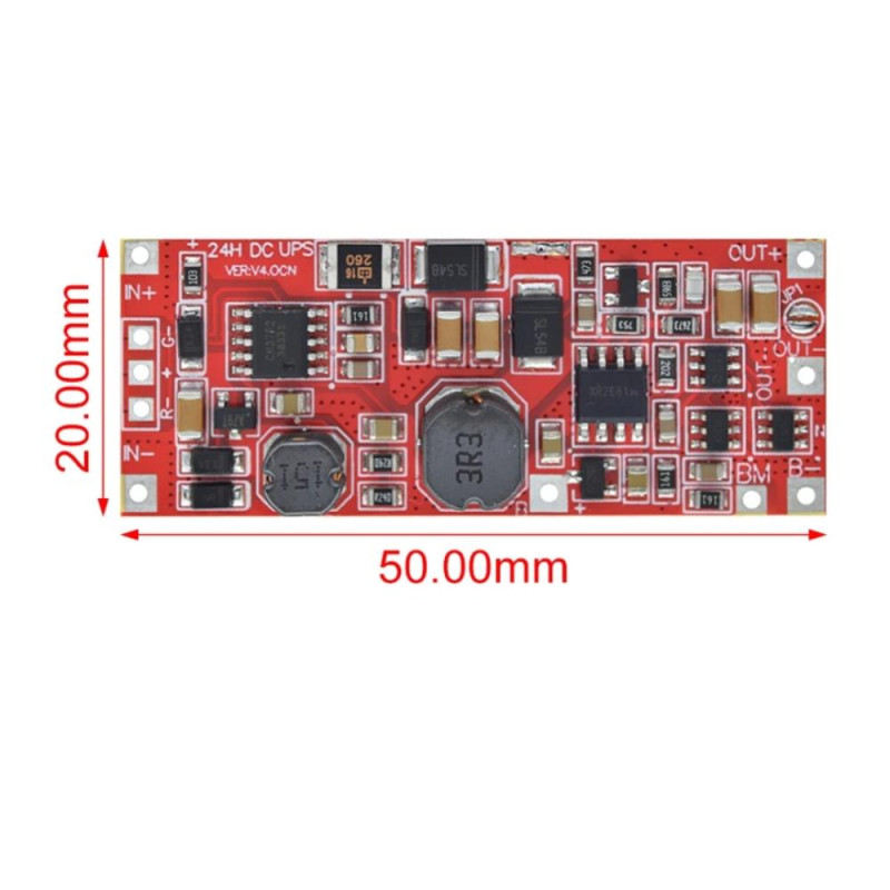MODULO BOARD UPS 12V 15V 24W ELEVADOR CARGADOR BATERIA 2S