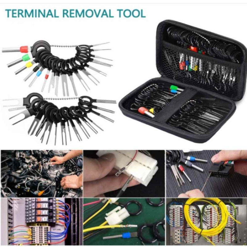 KIT HERRAMIENTAS DE EXTRACCION PIN DE TERMINALES 38 PIEZAS