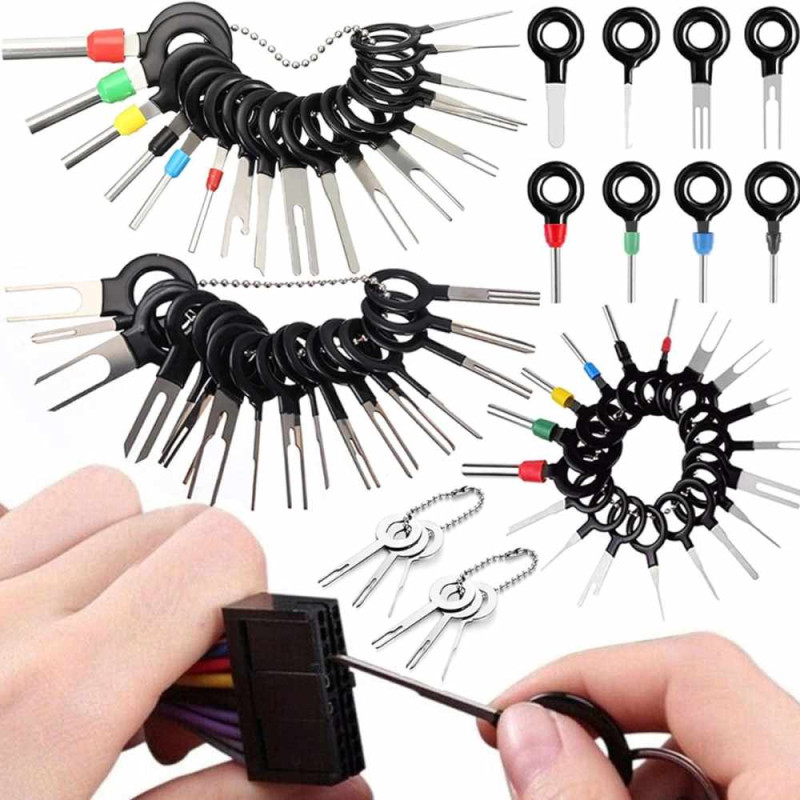 KIT HERRAMIENTAS DE EXTRACCION PIN DE TERMINALES 38 PIEZAS