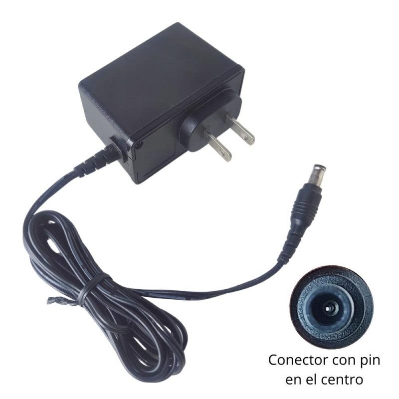 ADAPTADOR 12V 1.25A CONECTOR 5.5MM CON PIN FUENTE CARGADOR