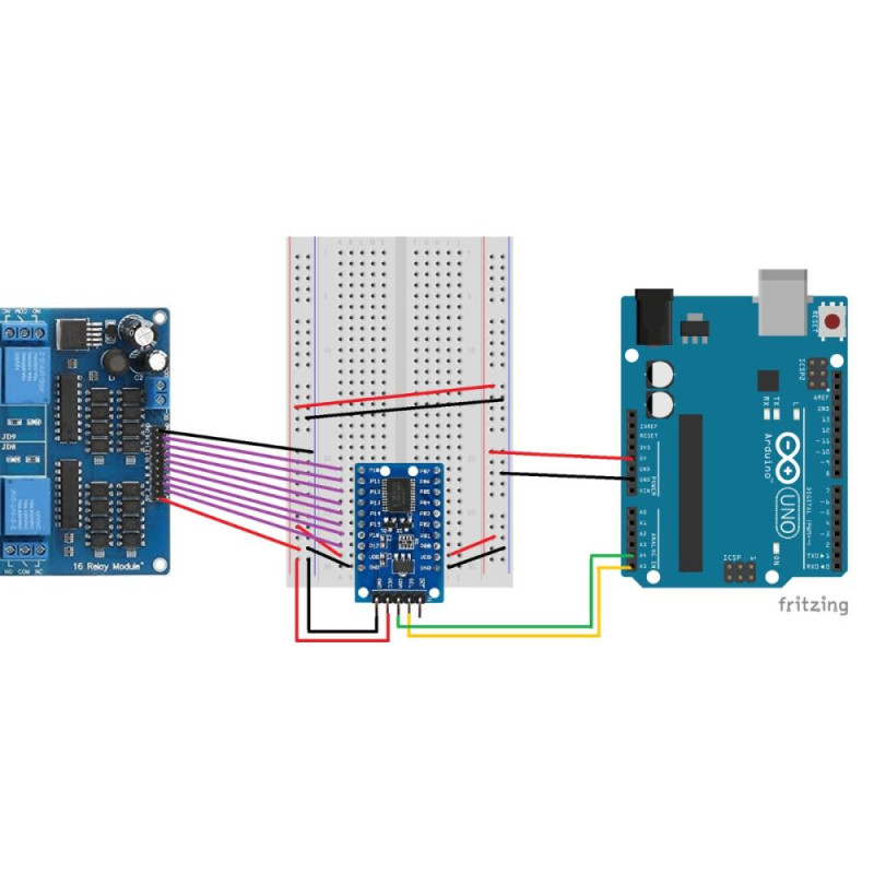 PCF8575 EXPANSOR DE PINES 16 GPIO I2C CONVERTIDOR NIVEL 3.3V