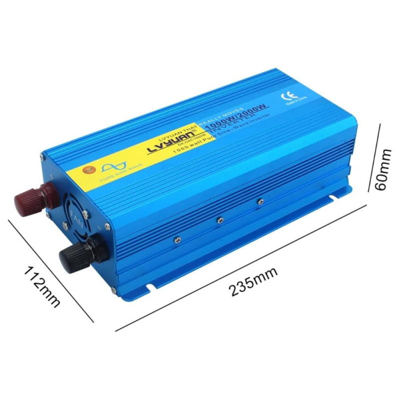 INVERSOR 12V 1000W ONDA SENOIDAL PURA 110V USB 2000W PICO