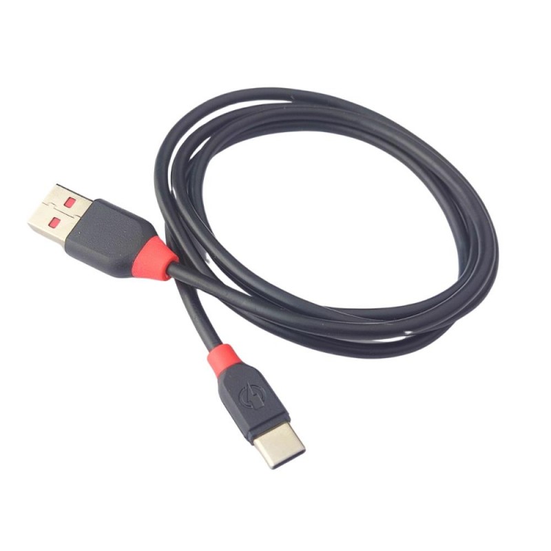 CABLE USB TIPO C NEGRO 1M PARA CELULAR CARGA RAPIDA Y DATOS