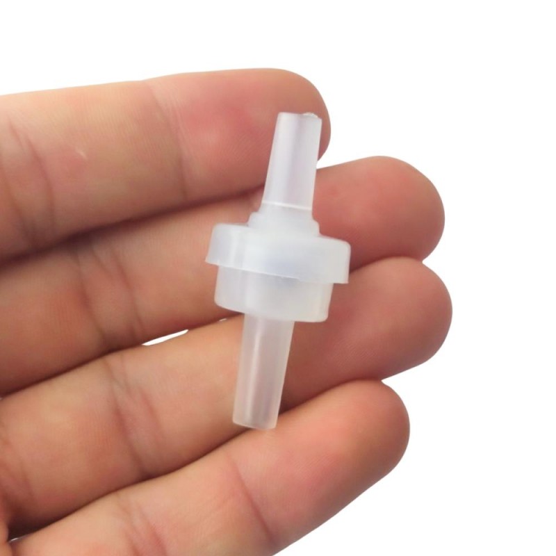 VALVULA CHEQUE 6MM PLASTICA ANTIRETORNO CHECK DE AGUA GAS