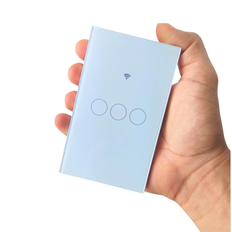 INTERRUPTOR INTELIGENTE TUYA TRIPLE SMART SWITCH WIFI BLANCO