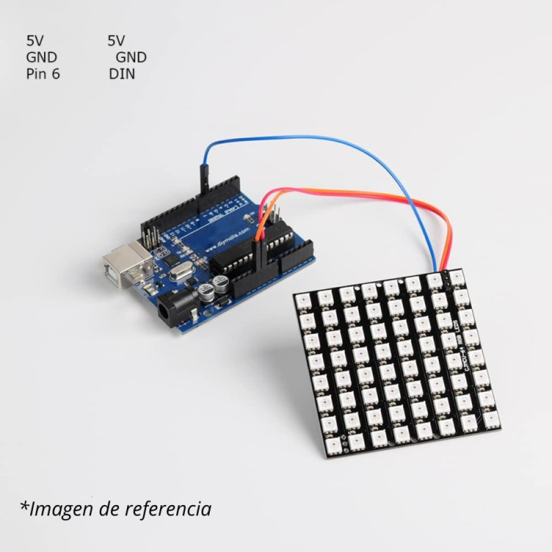 Placa Solar Flexible Cu00f3mo Controlar Una Matriz LED RGB De 8x8 Con ...