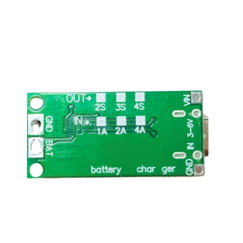 CARGADOR BATERIA 18650 LITIO USB TIPO C SERIE