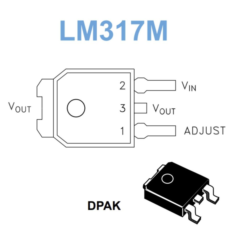 LM317 SMD REGULADOR DE VOLTAJE VARIABLE LM317M AJUSTABLE