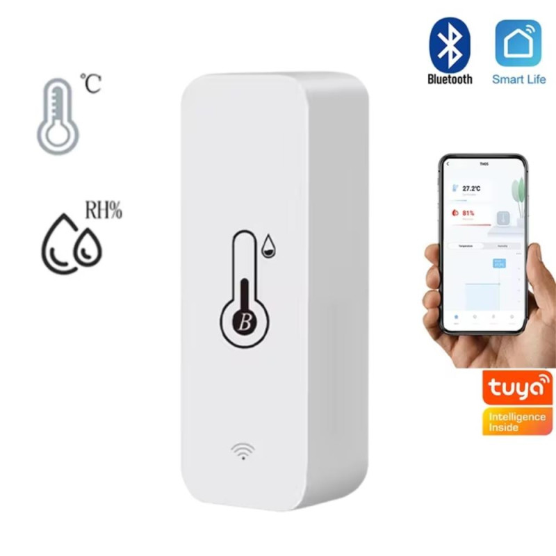 MINI SENSOR HUMEDAD Y TEMPERATURA INTELIGENTE TUYA BLUETOOTH