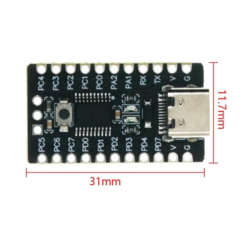 CH32V003 TARJETA DESAROLLO NANO MINI MICROCONTROLADOR RISC-V