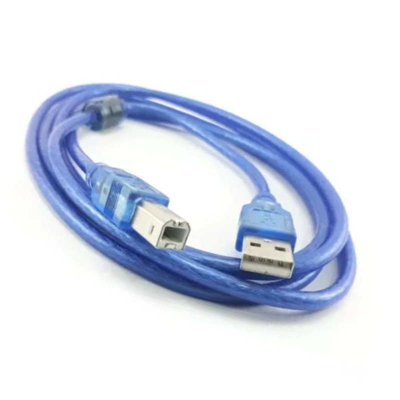 CABLE USB 2.0 1.5M IMPRESORA O ARDUINO TIPO A A TIPO B AZUL -18