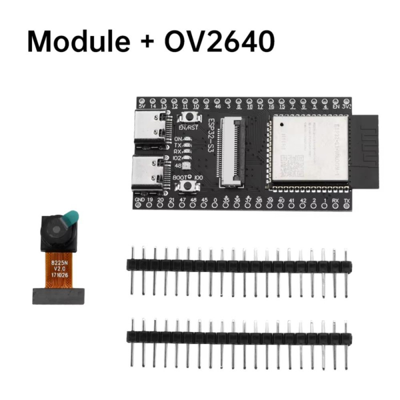 MODULO ESP32 S3 WROOM N16R8 + CAMARA OV2640 WIFI USB TIPO C