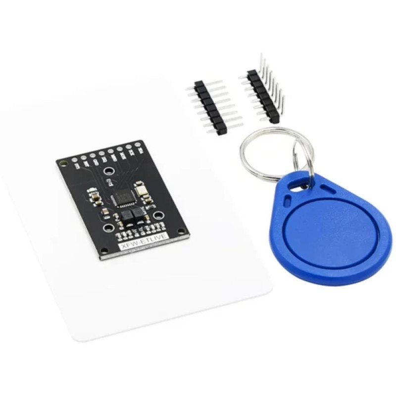 MODULO KIT RFID RC522 MINI + LECTOR LLAVERO TAG 6CM 13.56MHZ