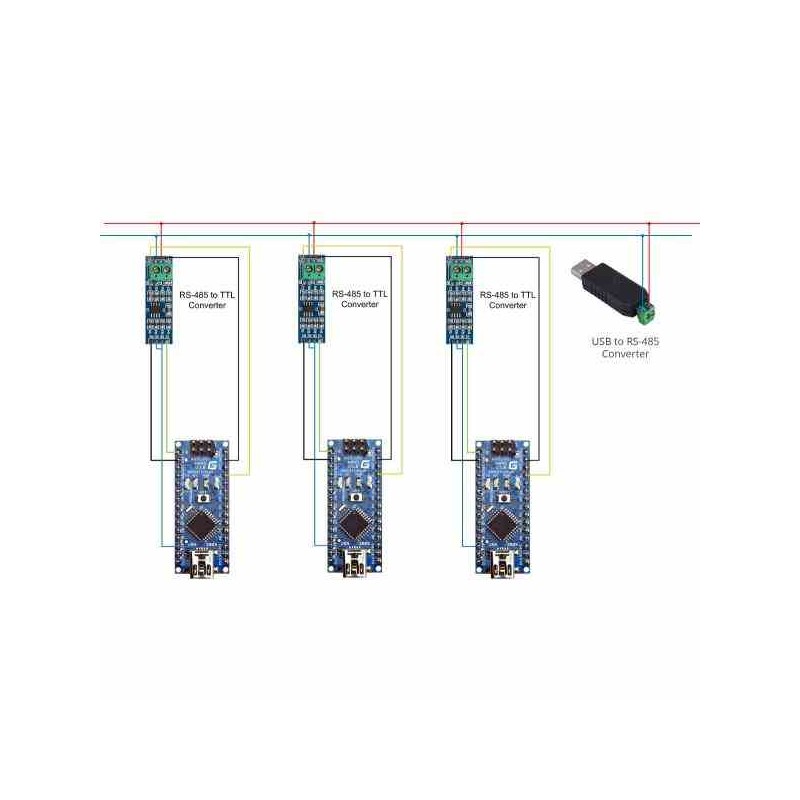 MÓDULO MAX485 CONVERSOR UART TTL – RS485