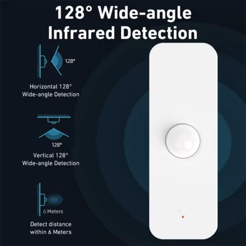 SENSOR PIR WIFI DETECTOR DE MOVIMIENTO TUYA ALEXA GOOGLE