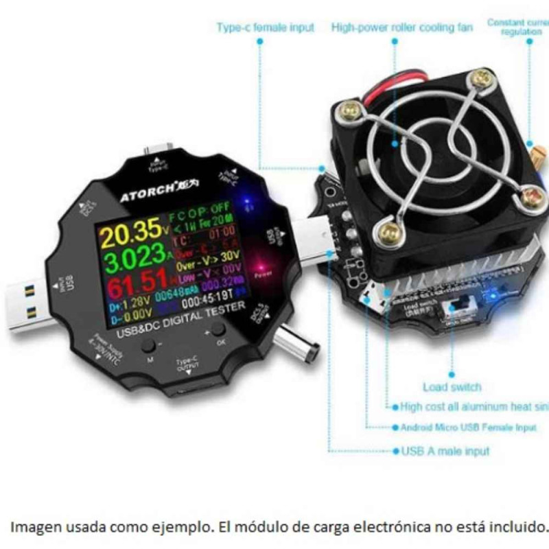 MULTÍMETRO USB UD18 TESTER PROBADOR MEDIDOR BLUETOOTH