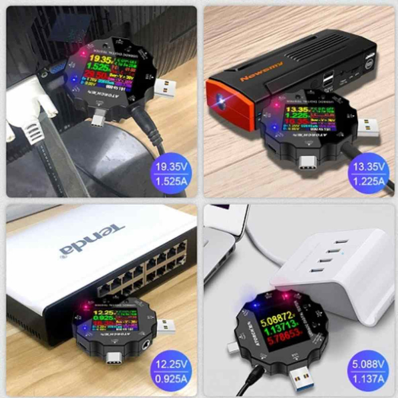 MULTÍMETRO USB UD18 TESTER PROBADOR MEDIDOR BLUETOOTH