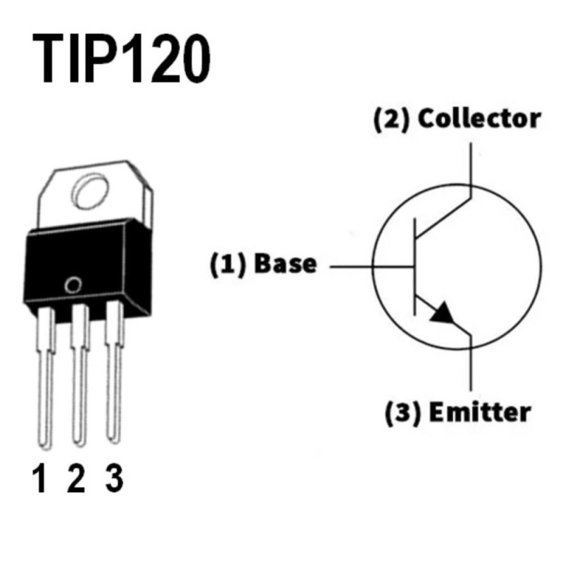 TIP120 TRANSISTOR DARLINGTON NPN 5A 60V TO-220