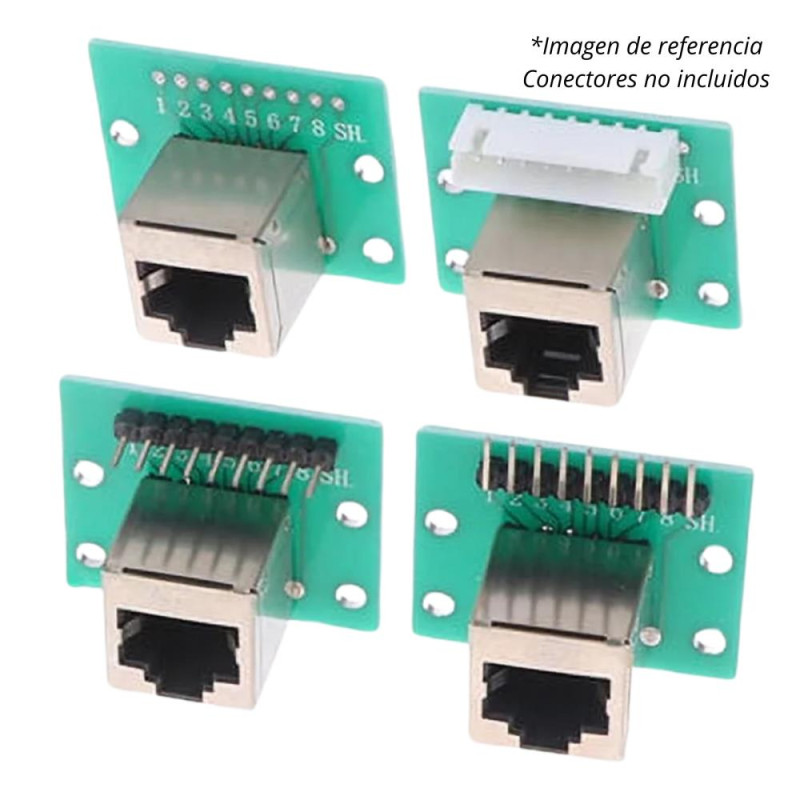 MODULO CONECTOR RJ45 JACK HEMBRA ADAPTADOR REGLETA 2.54 PCB