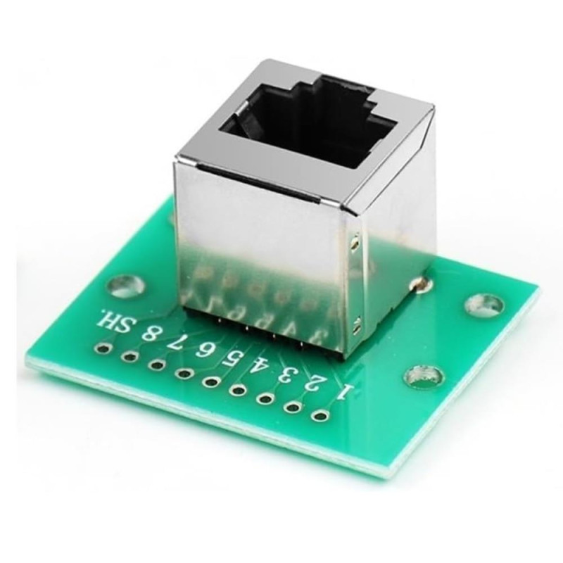 MODULO CONECTOR RJ45 JACK HEMBRA ADAPTADOR REGLETA 5E PCB