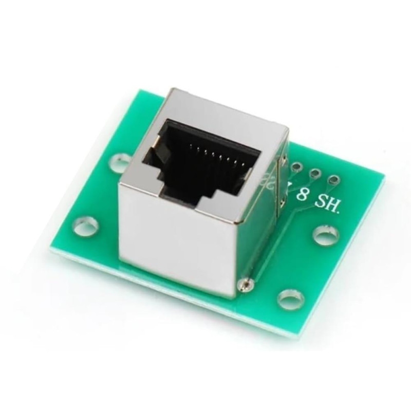 MODULO CONECTOR RJ45 JACK HEMBRA ADAPTADOR REGLETA 2.54 PCB